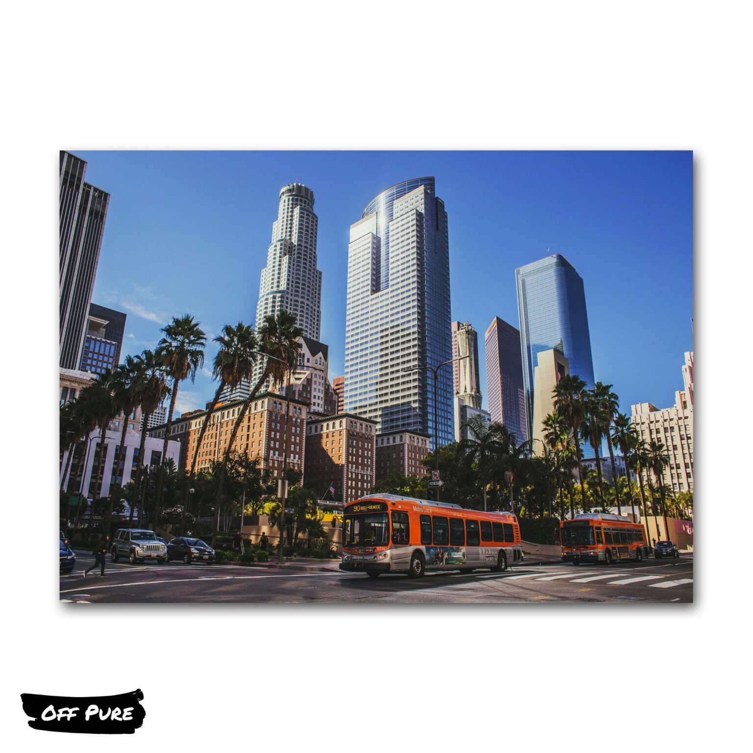 Los Angeles Skyline Poster | Off Pure