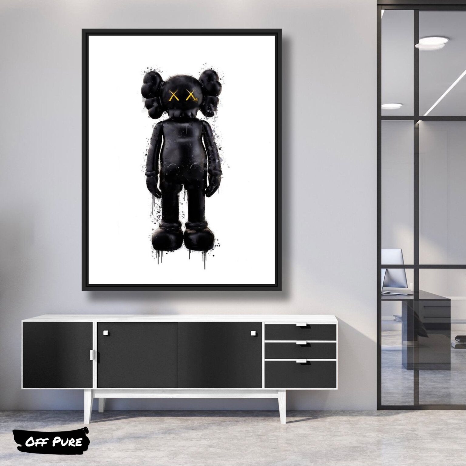 Tableau "Kaws Drip" | Off Pure
